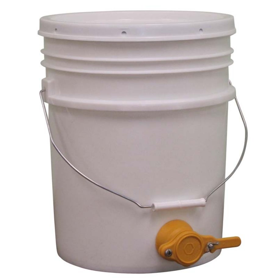 Bucket, 5 Gallon with Honey Gate | Les's Bees